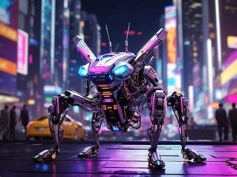 Premium Ai Image A Beautiful Illustration Weird Core Bug Robot Beautiful Macro Camera By