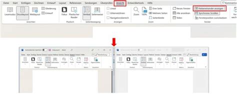Word Seiten Nebeneinander Darstellen So Klappts