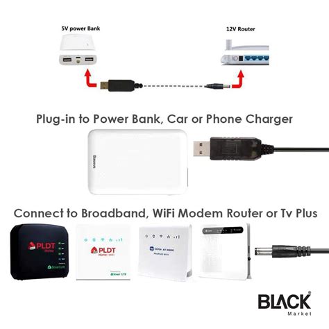 Usb Power Cable Booster For Modem Router Powerbank To Wifi Modem Router