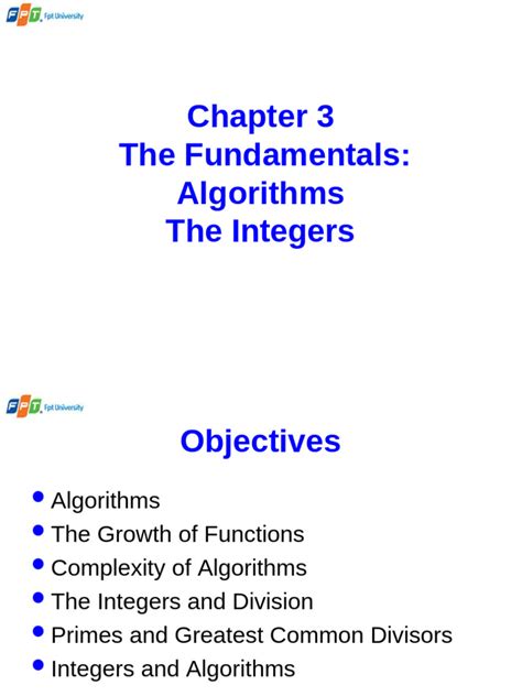 03 The Fundamentals Algorithms Integers Pdf Science And Mathematics