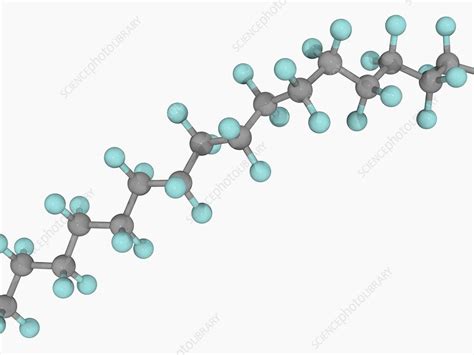 Polytetrafluoroethylene Ptfe Molecule Stock Image F004 6577 Science Photo Library