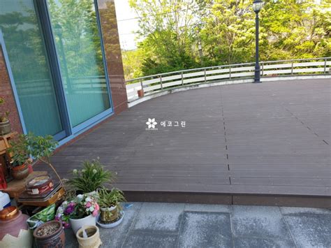 합성목재데크 여주시 단현동 개인주택 데크 시공사진 원주합성목자재