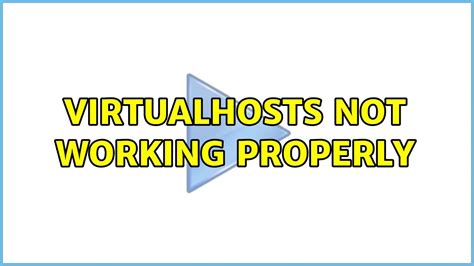 Ubuntu Virtualhosts Not Working Properly 2 Solutions Youtube