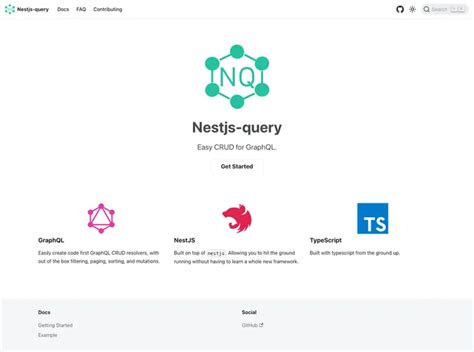 Nestjs Query By Tripss A Nestjs Template Built At Lightspeed