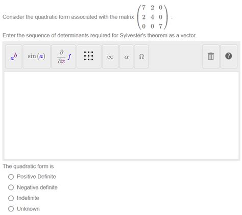 Solved 7 2 0 Consider The Quadratic Form Associated With The Chegg Com