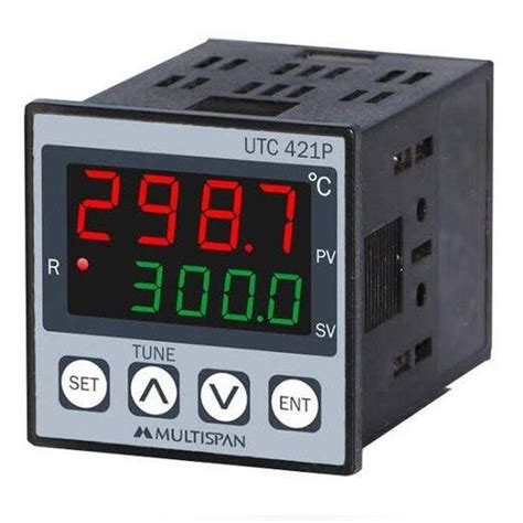Multispan Utc 421p Temperature Controller With Dual Display 48x48