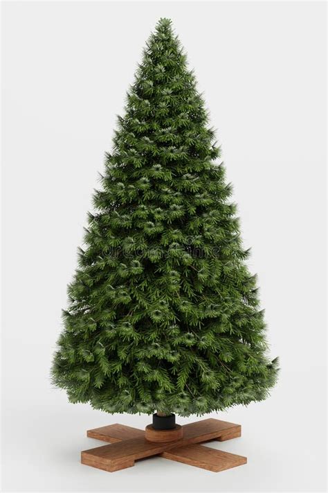 3d Render Of Christmas Tree Stock Illustration Illustration Of