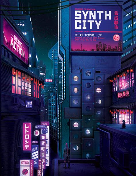 Cyberpunk Flyer New Retrowave Poster