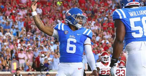 Espn Ole Miss Qb Trinidad Chambliss Draws Baker Mayfield Russell