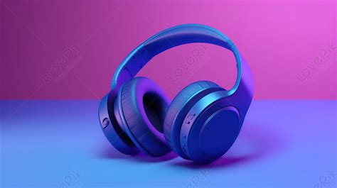 생생한 보라색 배경의 무선 헤드폰으로 매혹적인 3d 서라운드 사운드에 푹 빠져보세요 음악 배경 오디오 배경 사운드 배경