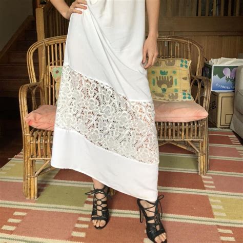 Beautiful Classic White Slip Dress Beautiful Depop