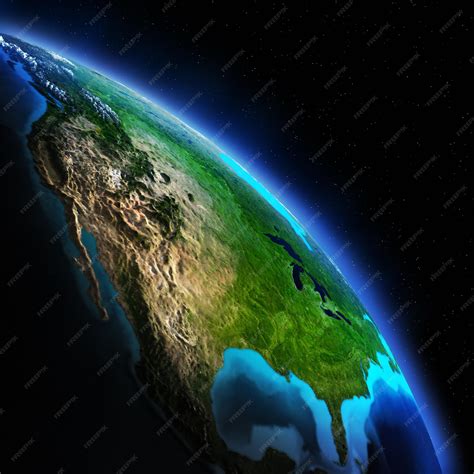 Premium Photo Earth Map 3d Rendering
