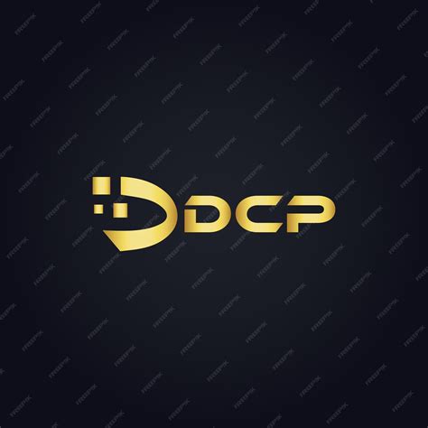 Дизайн логотипа Dcp Белая буква Dcp Дизайн логотипа D C P Премиум векторы