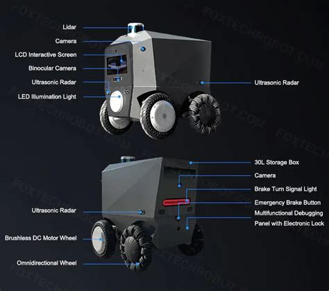 Foxtechrobot Stone 01 Ugv Indoor And Outdoor Autonomous Delivery Robot For Logistics Food
