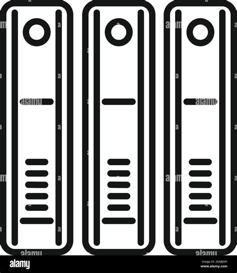 Folder Icon Outline Vector Office Service Work Online Stock Vector Image And Art Alamy