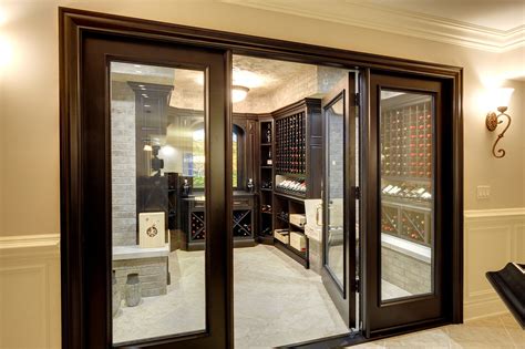 Basement Winecellar Entry Interior Wood Doors With Glass Door Gallery Euro Technology Doors By