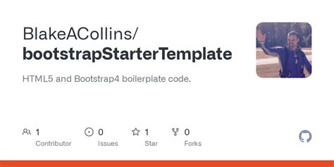 Github Blakeacollinsbootstrapstartertemplate Html5 And Bootstrap4 Boilerplate Code