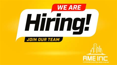 Ame Inc On Linkedin Wearehiring Hiring Bas