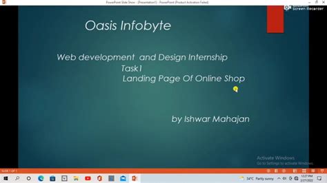 Ishwar Mahajan On Linkedin Task1 Oasisinfobyte Webdevelopment Internship
