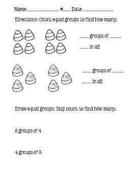 Go Math Chapter Rd Grade Understand Multiplication Halloween