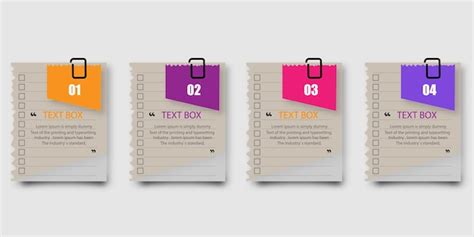 Premium Vector Text Box Design Note Papers