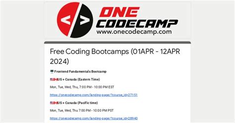 Enrique Gutierrez On Linkedin Free Coding Bootcamps 01apr 12apr 2024