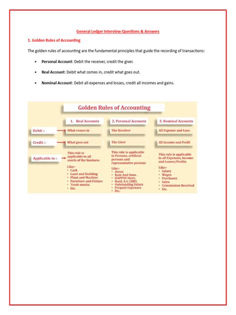General Ledger And Basic Accounting Concepts Pdf Debits And Credits Expense