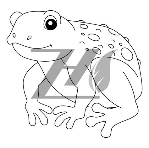 دانلود وکتور صفحه رنگ آمیزی حیوانات طرح قورباغه دانلود رایگان فایل