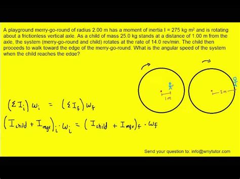 angular speed merry go round