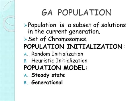 Genetic Algorithm Ppt