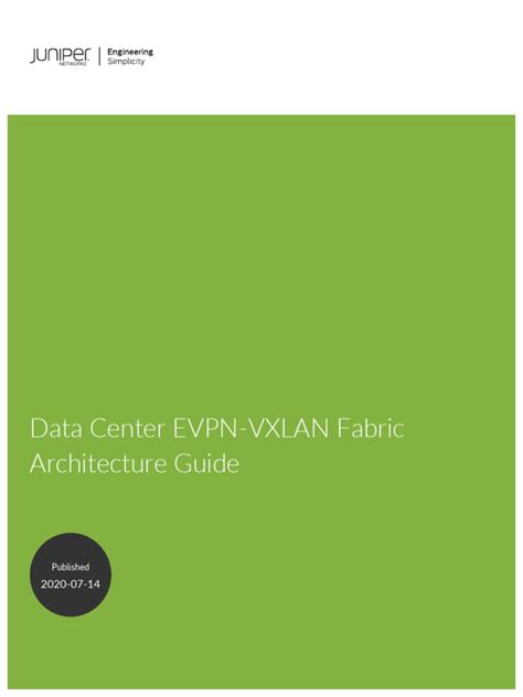 Data Center Evpn Vxlan Fabric Architecture Guide Pdf Ip Address Computer Network
