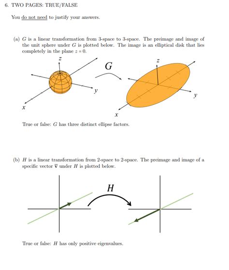 Solved A G Is A Linear Transformation From 3 Space To