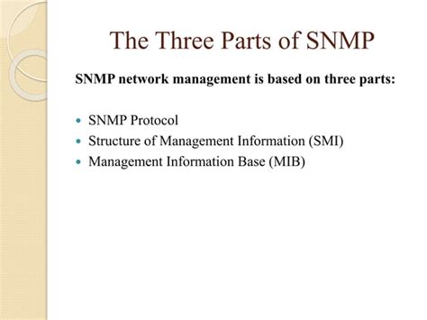 Simple Network Management Protocol Pptx