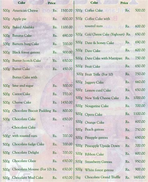 Paradise Sri Lankan Vegetarian Food Menu Zomato Sri Lanka