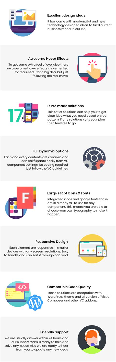Interactive Service Add On With Hover Effects For Visual Composer