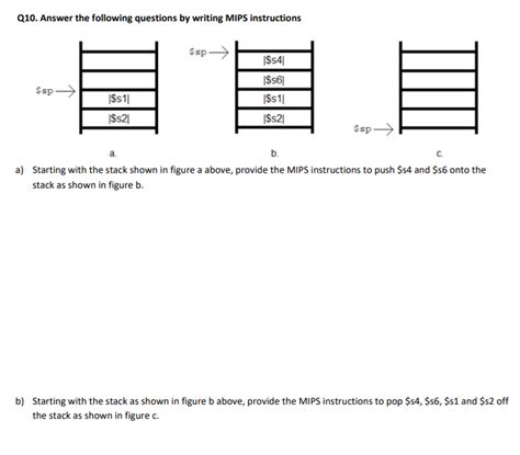 Solved Q10 Answer The Following Questions By Writing MIPS Chegg Com
