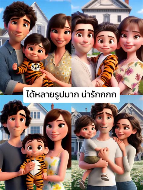 มาเล่นกันเถอะ ทำรูปครอบครัวแบบ Disney Style 💕 แกลเลอรีที่โพสต์โดย