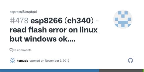 Esp8266 Ch340 Read Flash Error On Linux But Windows Ok Esptool