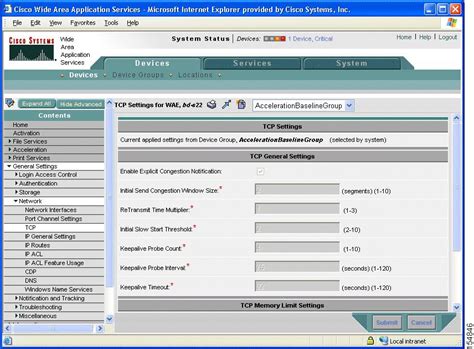 Cisco Wide Area Application Services Configuration Guide Software Version 407 Configuring