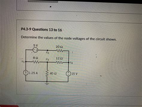 Answered Determine The Node Voltages Using Nodal Bartleby