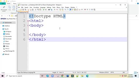 Html Headings Youtube