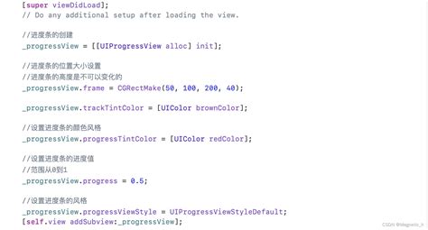 Oc语言ui学习笔记——滑动条和进度条oc Progress Csdn博客