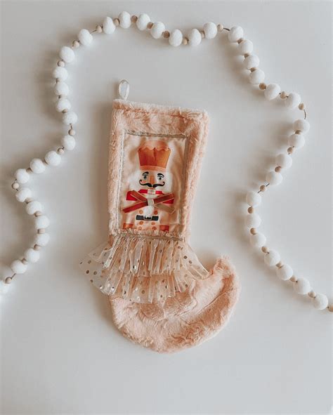 Nutcracker Stocking Christmas Stockingpink Christmas Stocking Etsy