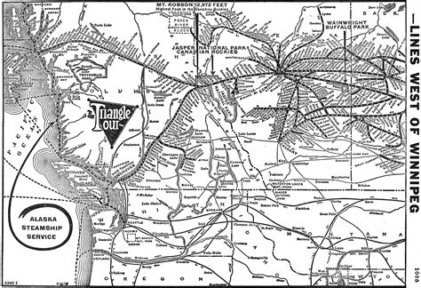 Canadian National Railway Map Railroads Route System Ixxy