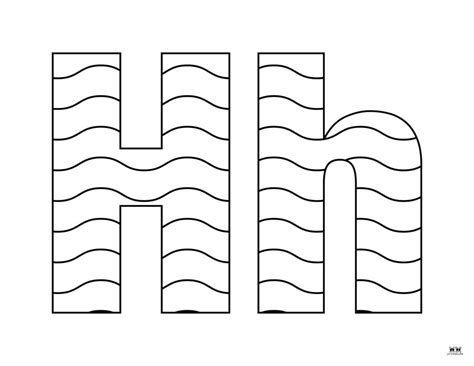 Letter H Coloring Pages For Teens