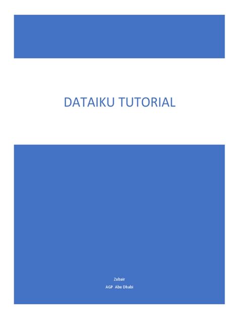 Dataiku Training Pdf Data Analysis Statistics