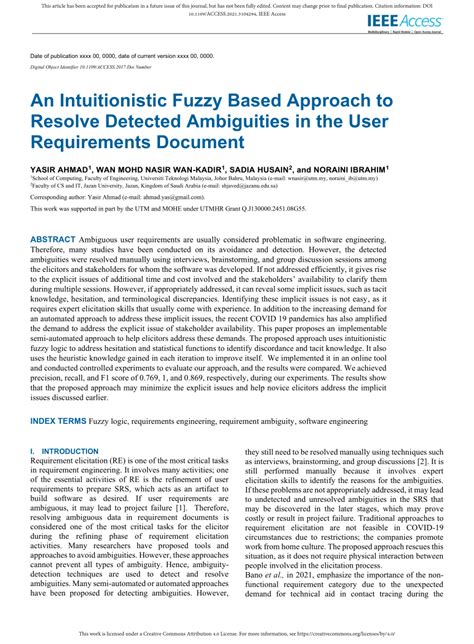 Pdf An Intuitionistic Fuzzy Based Approach To Resolve Detected