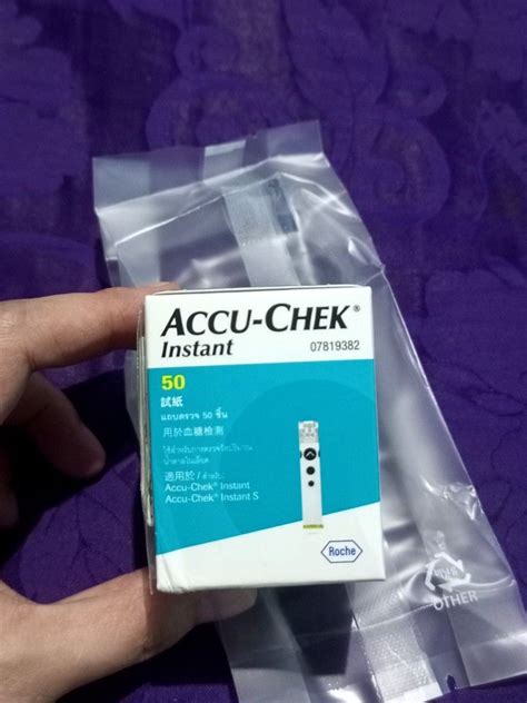 Accu Chek Test Strip Health Nutrition Health Monitors Weighing Scales On Carousell