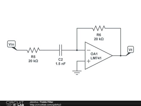 Treble Filter Circuitlab