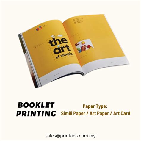 Booklet Printing KL Custom Affordable High Quality Booklets
